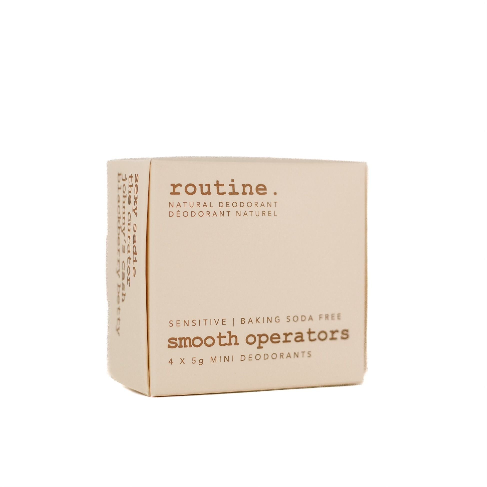 Smooth Operators Natural Deodorant Minis Kit | Routine – Routine ...