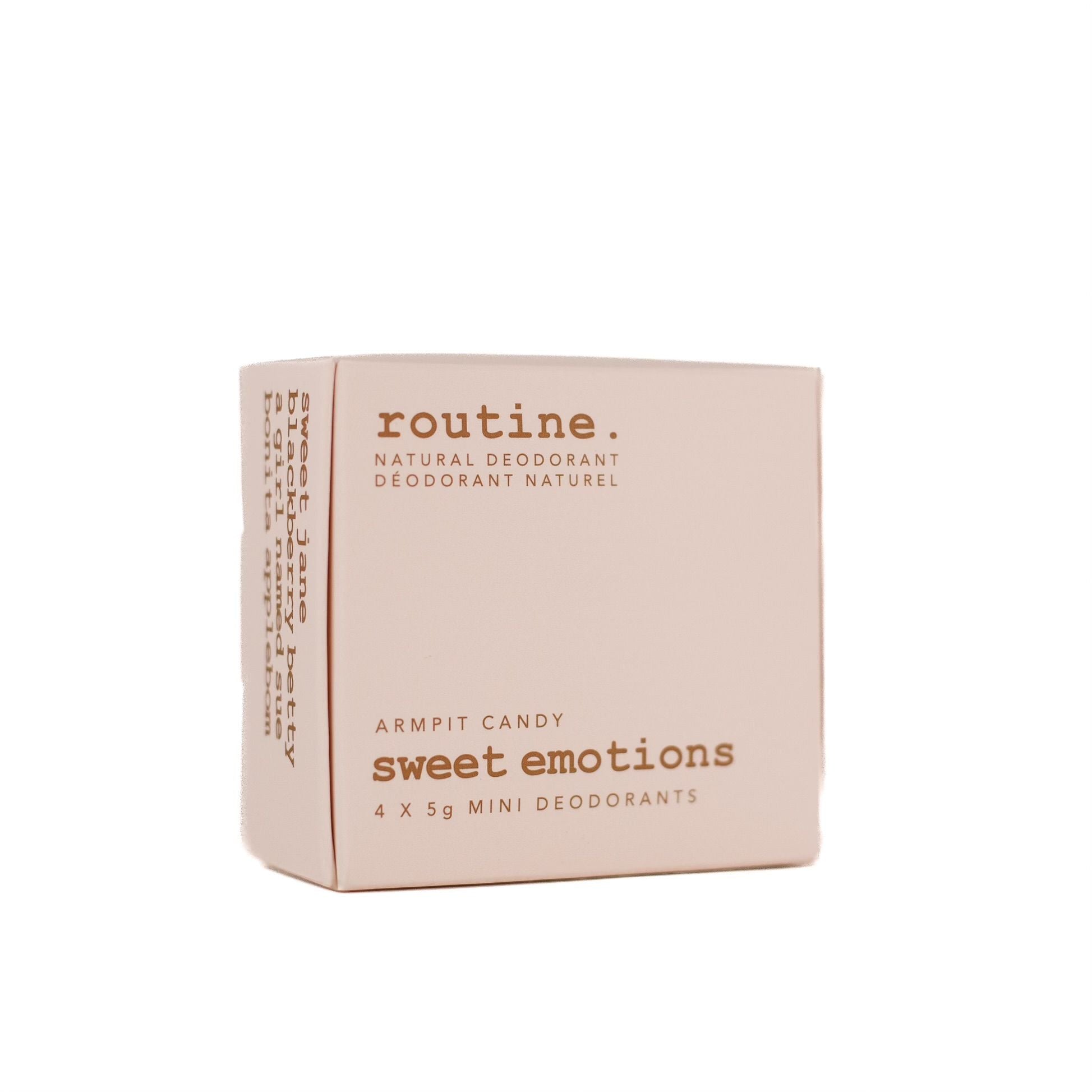 Sweet Emotions Natural Deodorant Minis Kit | Routine – Routine Natural ...